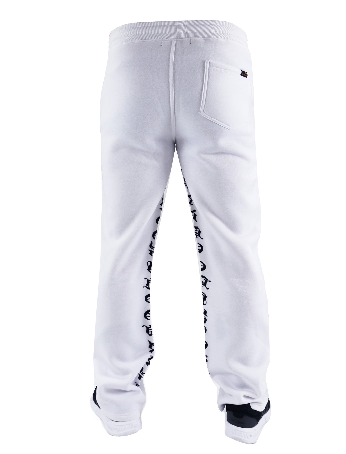 P11363 LETTER EMBROIDERY FLEECE PANTS - STACKED FIT – Screenshotbrand