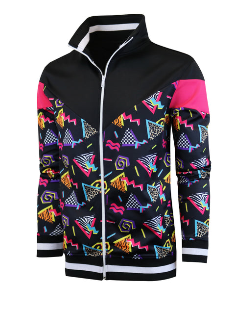 F11904-80'S RETRO PRINT TRACK JACKET – Screenshotbrand