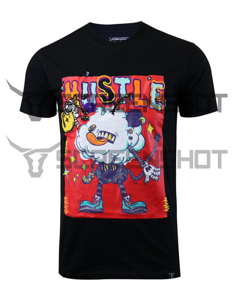 HUSTLE ANIMATION TEE-S11024 (BLACK) – Screenshotbrand