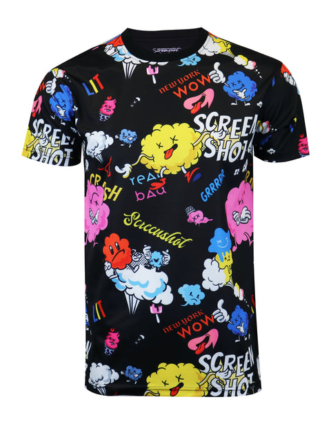 ANIMATION PRINT T-SHIRTS-S11095 (BLACK) – Screenshotbrand